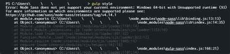 エラー「node sass does not yet support your current environment」の解決方法 qiita