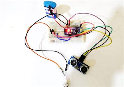 in this project we will be using an ultrasonic sensor buzzer