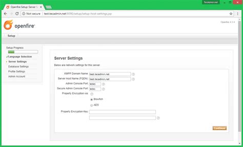 how to setup own instant messaging server using openfire and spark