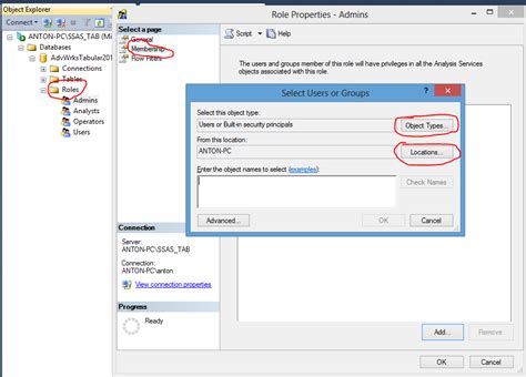 how to add active directory user group as login in tabular