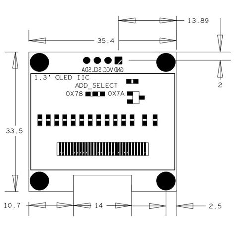 geekcreit 1 3 inch 4pin white oled lcd display 12864 iic