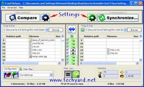 how to sync files and folders freefilesync