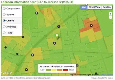crime heat map
