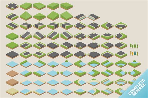 isometric road tiles nova