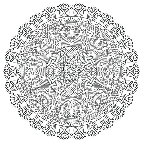 40 Difficult Mandala Coloring Pages For Adults