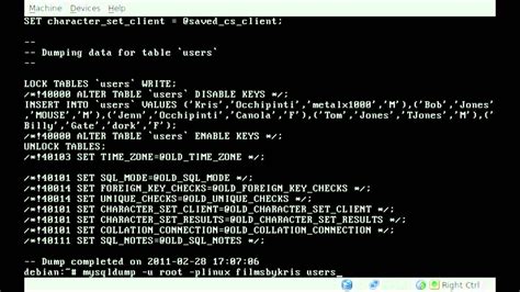 mysql backup database linux youtube