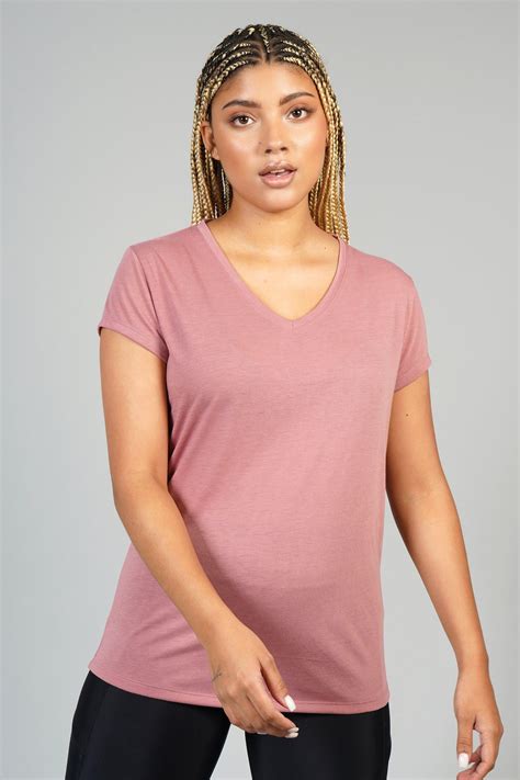 V Neck Active T Shirt