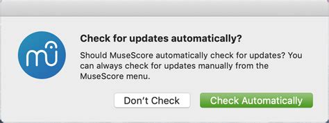 mac check for updates automatically screen doesn t go away musescore