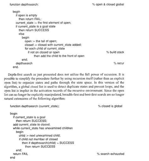 solved write a recursive algorithm using open and closed