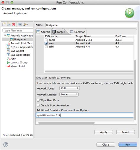 install failed insufficient storage error android emulator code2care