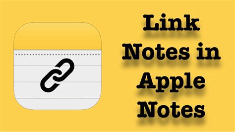 How To Link Notes In Apple Notes Youtube