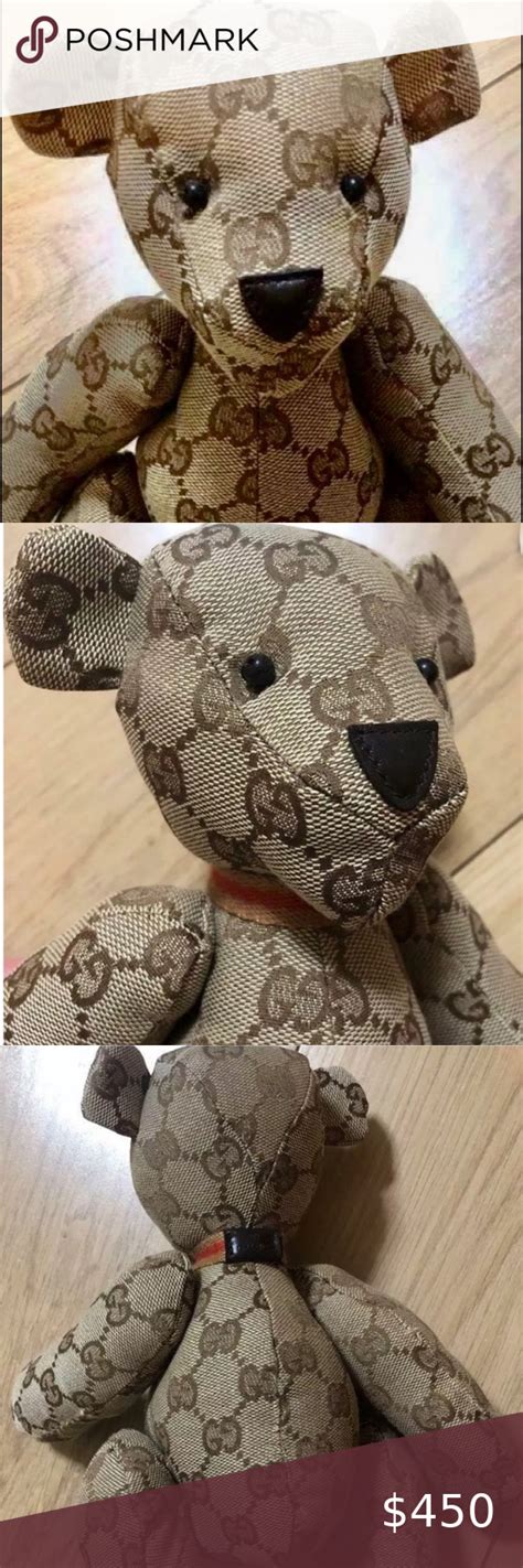 Gucci Monogram Plush Gg Teddy Bear Gucci Monogram Colorful Decor