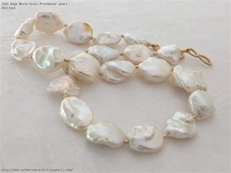 Huge White Keshi Freshwater Pearl Necklace Freshwater Pearl Necklaces