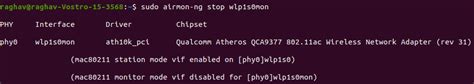 how to put wifi interface into monitor mode in linux geeksforgeeks
