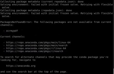 conda repository not working · issue 985 · ocrmypdf ocrmypdf · github