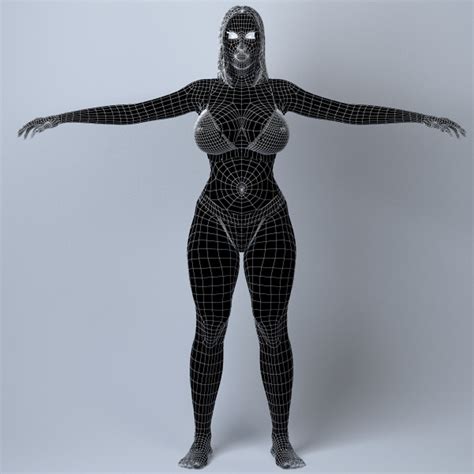 3d Female Character Girl Turbosquid 1209769
