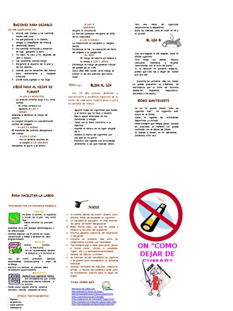 Triptico Del Cigarrillo