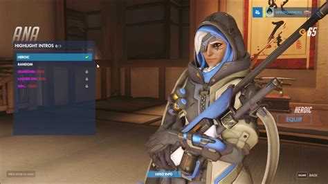 Overwatch Anas Voice Lines Skins Emotes Victory Poses And