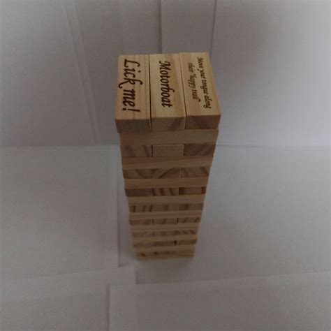 Sexy Jenga Game Etsy