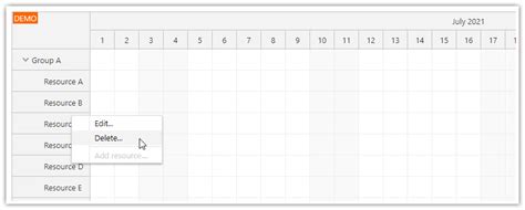 react scheduler how to manage resources daypilot code