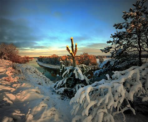 Wallpaper Sunlight Trees Landscape Sunset Sea Lake Water Rock