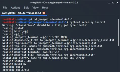 how to install jmespath terminal on linux geeksforgeeks