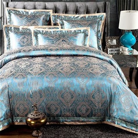 Luxury Jacquard Bedding Sets Ensembles Queen King Size Duvet Cover
