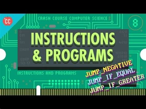 instructions and programs crash course computer science 8
