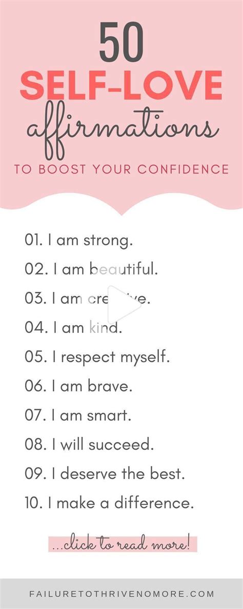 50 Self Love Affirmations Free Printables Pdf Workbook Included