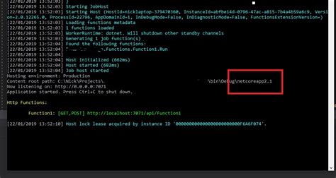 azure functions app runtime is core 2 1 · issue 829