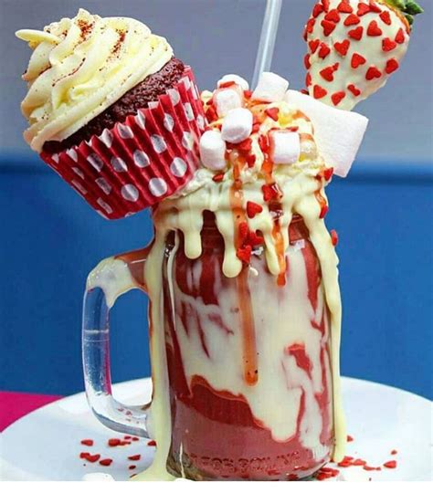 Red Velvet Milkshake Food Desserts Love Food