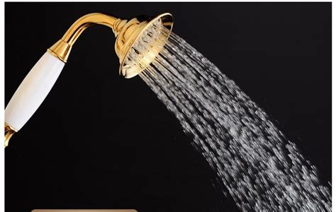 Fontana Arsizio Gold Brass Bathroom Shower System Sonas Bathroom