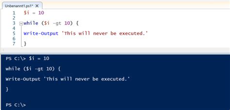 powershell do while vs do until vs while sid 500
