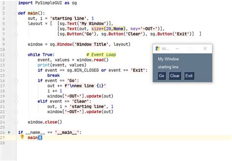 pysimplegui how to make a dynamic gui r learnpython