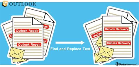 how to batch find and replace text in multiple outlook emails data