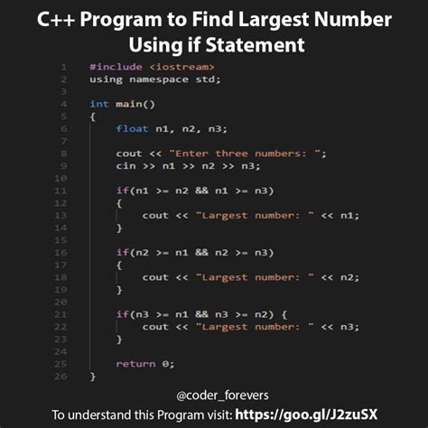 c program to find largest number among three numbers