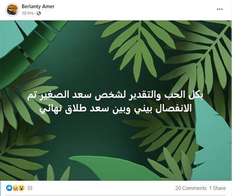 بعد كازانوفا إعلان طلاق الفنان المصري سعد الصغير من طرف واحد Cnn