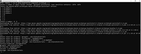 create a maven project using command line kk javatutorials