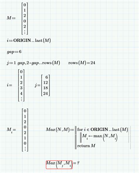 solved assign max values between range of matrix ptc community