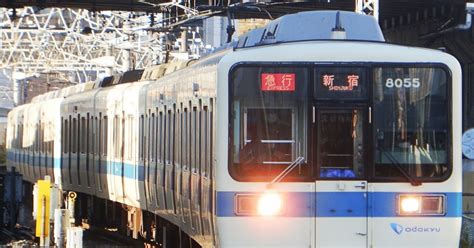小田急沿線住み鉄道ファン日記 【元イベントカーの本領発揮？】小田急電鉄8000形8055f 4両固定編成 、単独で特別団体専用列車に使用される