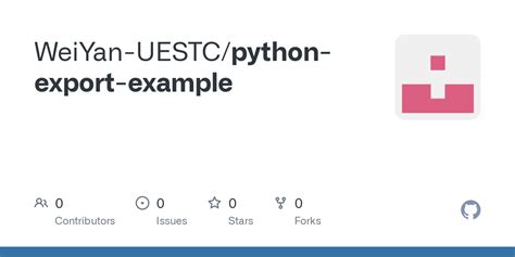 github weiyan uestc python export example