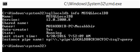 sql cannot connect to localdb mssqllocaldb login failed for user