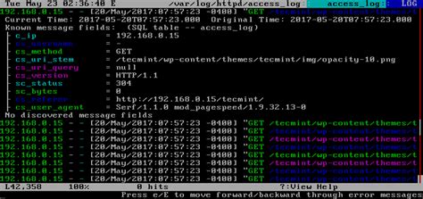 lnav watch and analyze apache logs from a linux terminal
