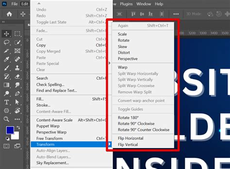 Cant See Transform Controls Photoshop