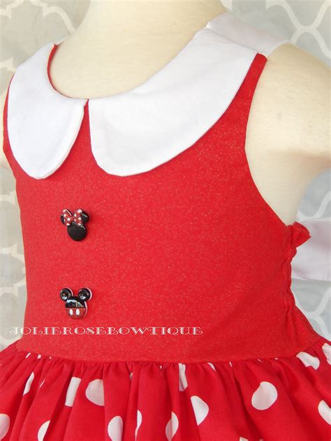 Red Minnie Mouse Dress Minnie Mouse Outfit Minnie Mouse Birthday