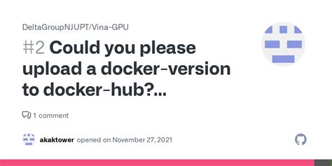 could you please upload a docker version to docker hub appreciated