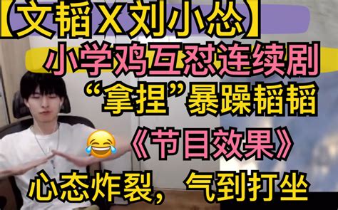 【文韬x刘小怂】小学鸡互怼连续剧，《拿捏》暴躁“韬韬”，《节目效果》心态炸裂，气到打坐20210804 超凶的狍子 超凶的狍子 哔哩哔哩视频