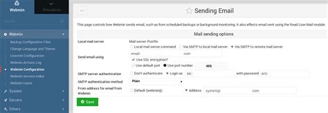 rapid ways to setup webmin email alerts and fix errors