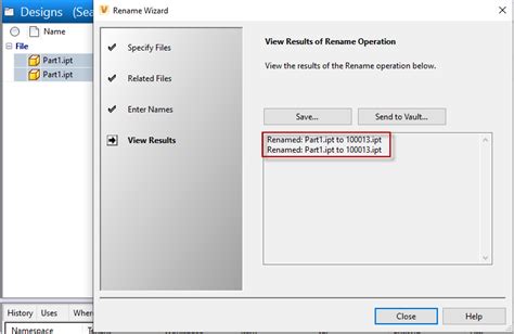 solved vault rename using a numbering scheme should generate unique