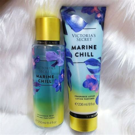 Victorias Secret Marine Chill Body Mist Lotion 2 Pcs New Set Ebay